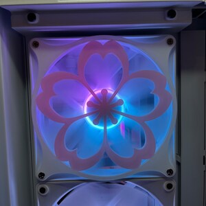 Rounded Sakura Flower - PC Fan Shroud/ Grill /cover - 120mm, 140 Mm ...