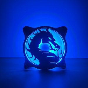 Dragon - Gaming Computer Fan Shroud/ Grill /cover - Custom 3D Printed ...