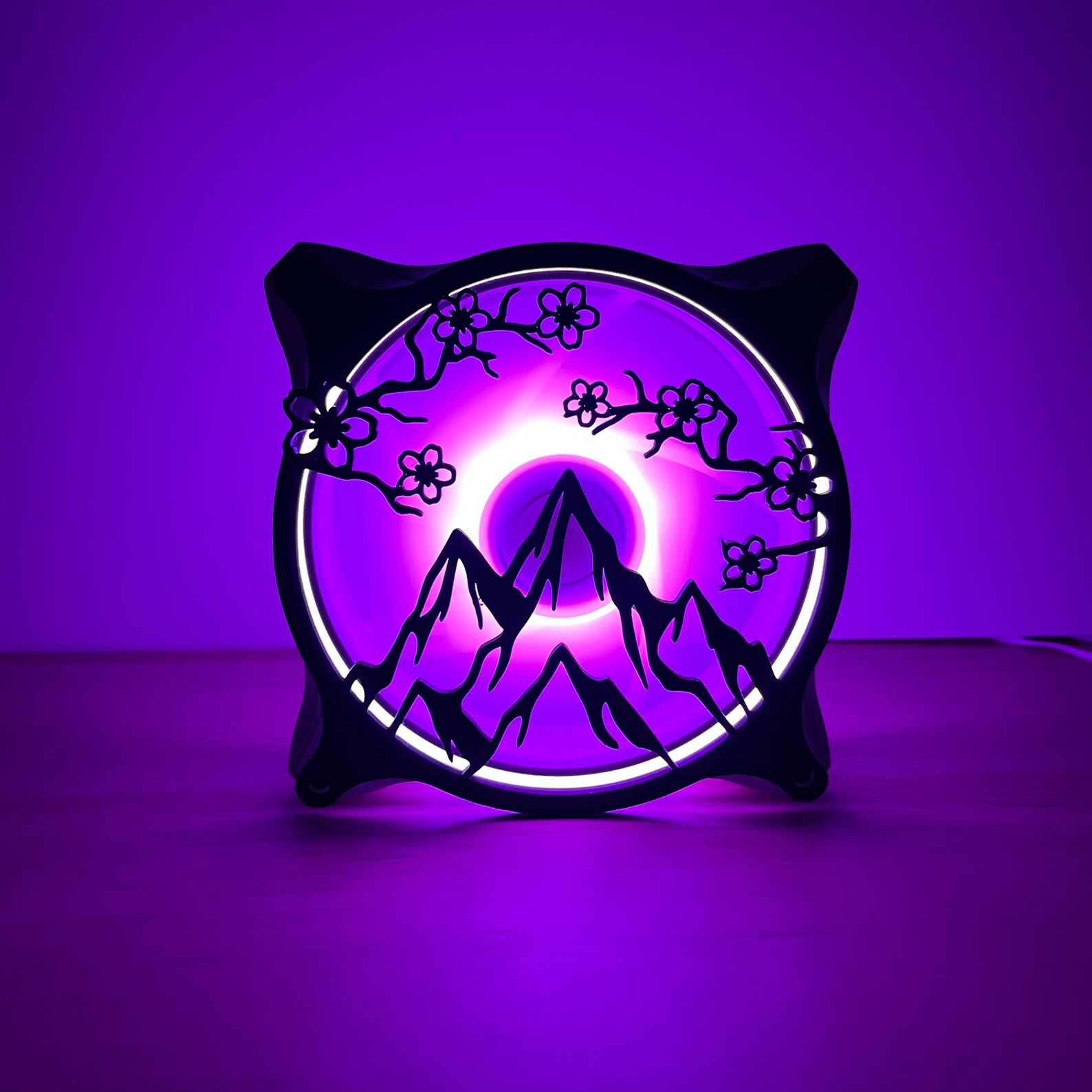 Mountain Sakura - RGB Gaming Computer Fan Shroud/ Grill /cover - Custom ...