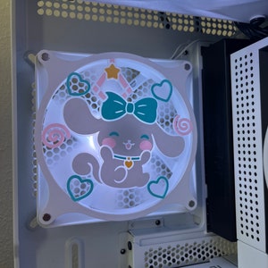 Arcade Puppy | Gaming Computer Fan Cover | 3D Printed - Etsy