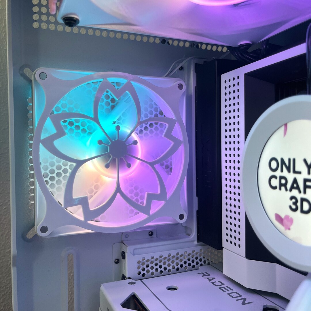 Sakura Flower - PC Fan Shroud/ Grill /cover - 120mm, 140 Mm - Etsy