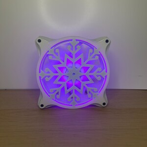 Snowflake - Gaming Computer Fan Shroud/ Grill /cover - Custom 3D ...