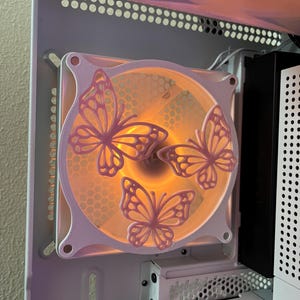 Butterfly Rain - PC Fan Shroud/ Grill /cover - 120mm, 140 Mm - Two ...