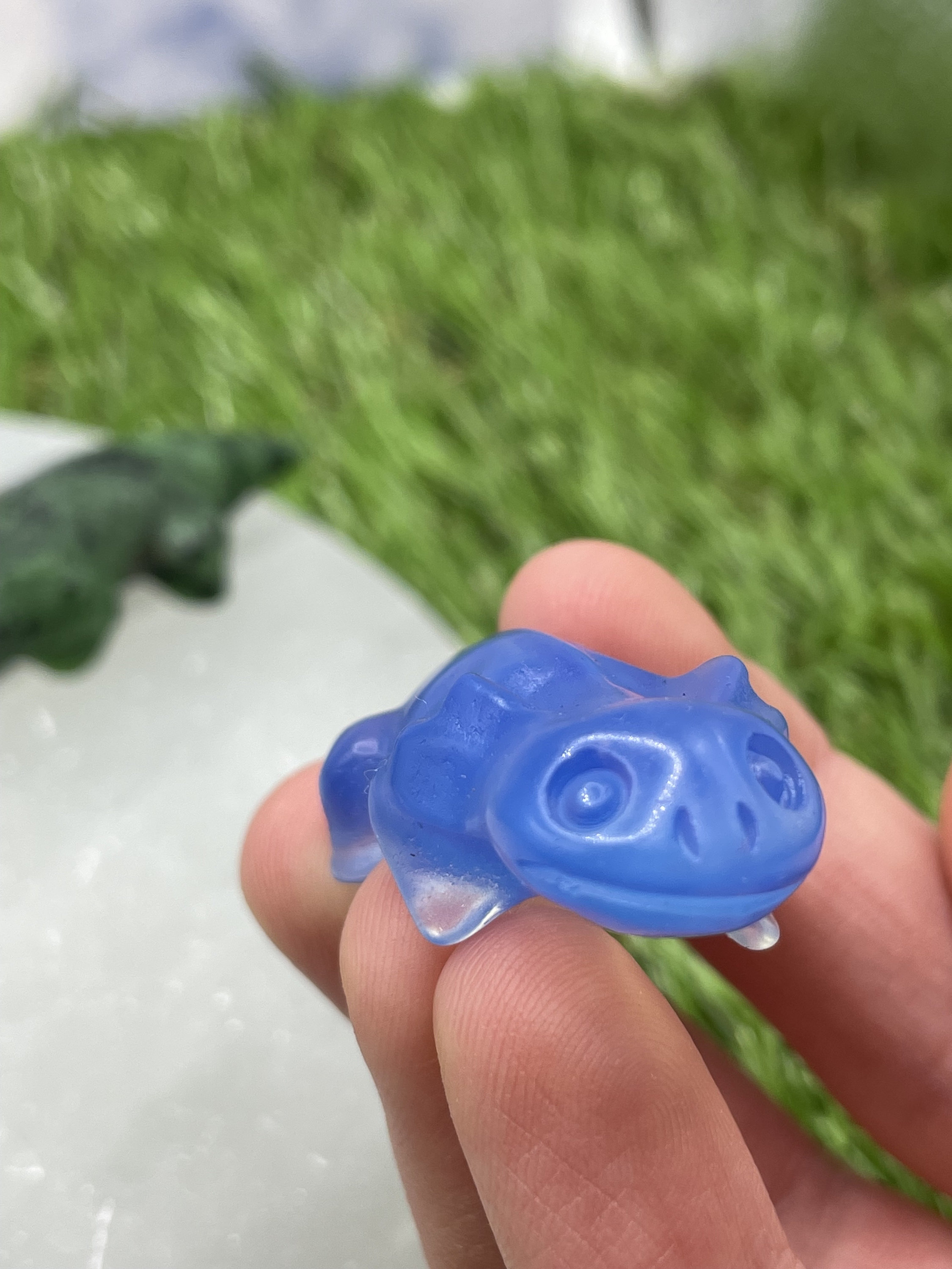Axolotl Crystal Carved Figures ~ Crystal Carvings ~ Axolotl ~ Cute ...