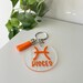 Zodiac Sign Acrylic Keychain Round Acrylic Keychain With - Etsy