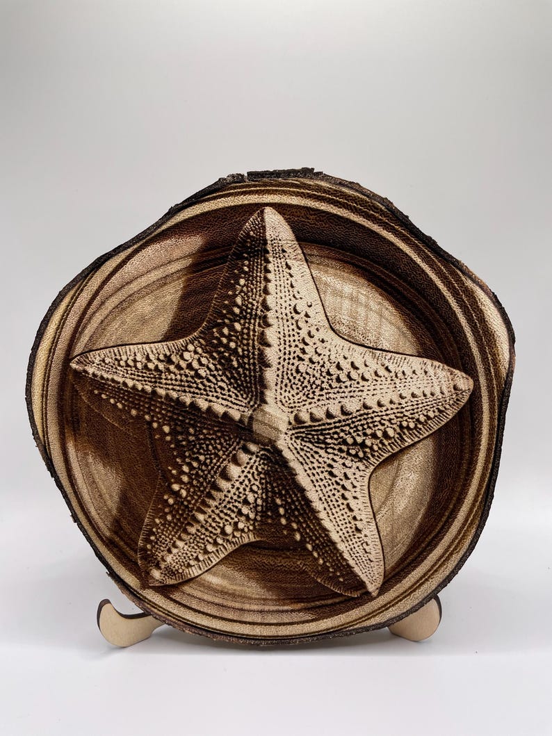 Laser Engraved Ocean Themed Wood Rounds ~ Aquatic Engraved Wood ~ Sea ...