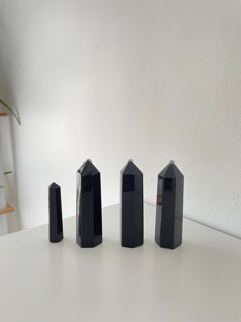 Black Obsidian Towers ~ Crystal Tower ~ Black Obsidian ~ Grounding ...