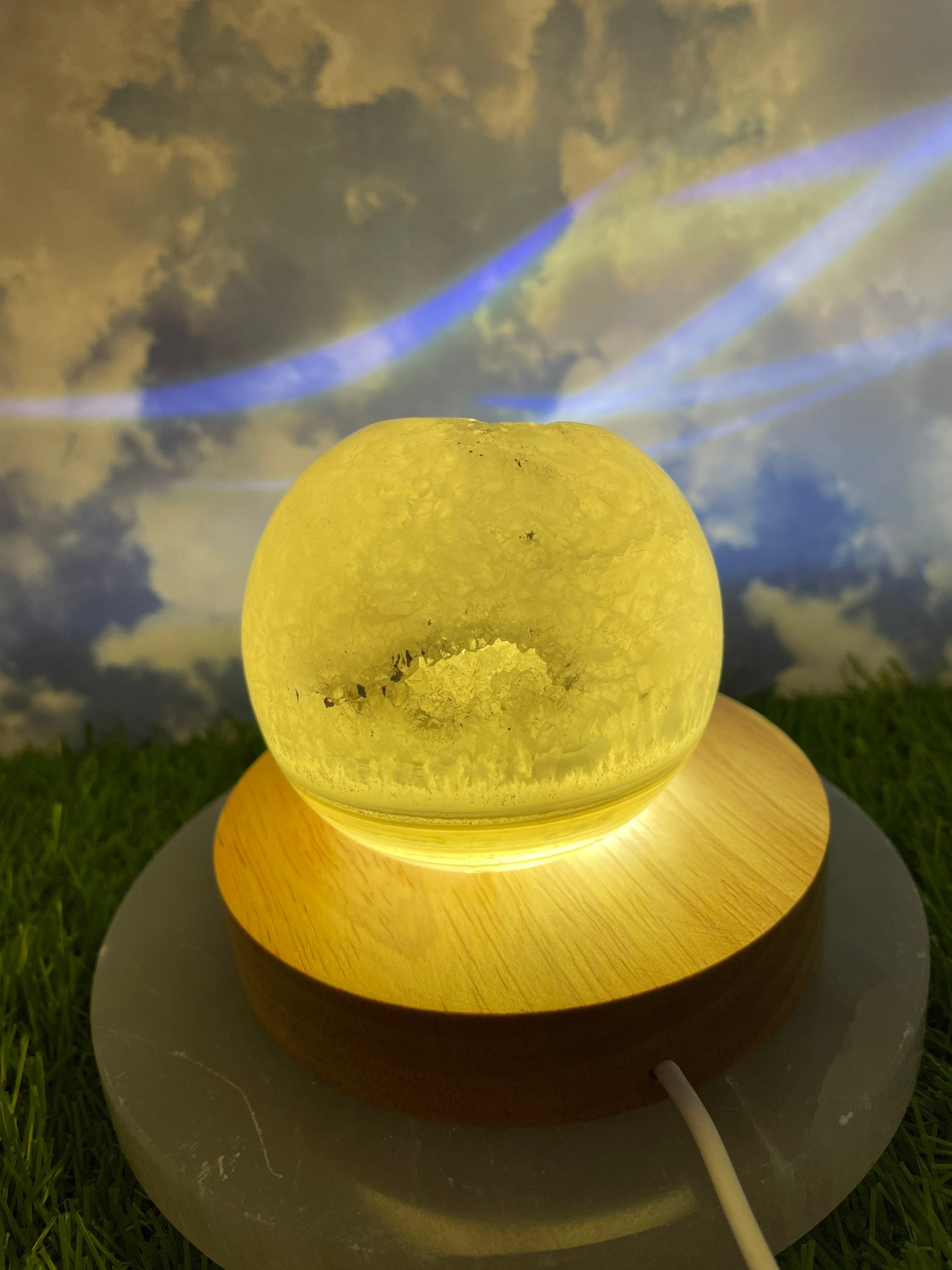 Milky Quartz Sphere Milky Quartz Sphere With Druzy Druzy Milky Quartz ...