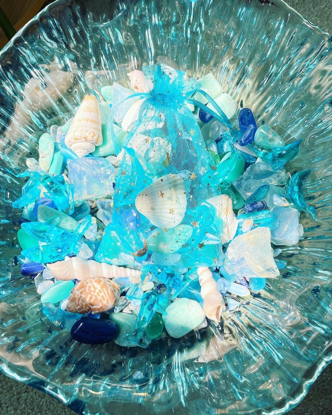 Crystal Confetti Scoops ~ Ocean Themed Crystal Confetti Scoops ...