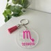 Zodiac Sign Acrylic Keychain Round Acrylic Keychain With - Etsy