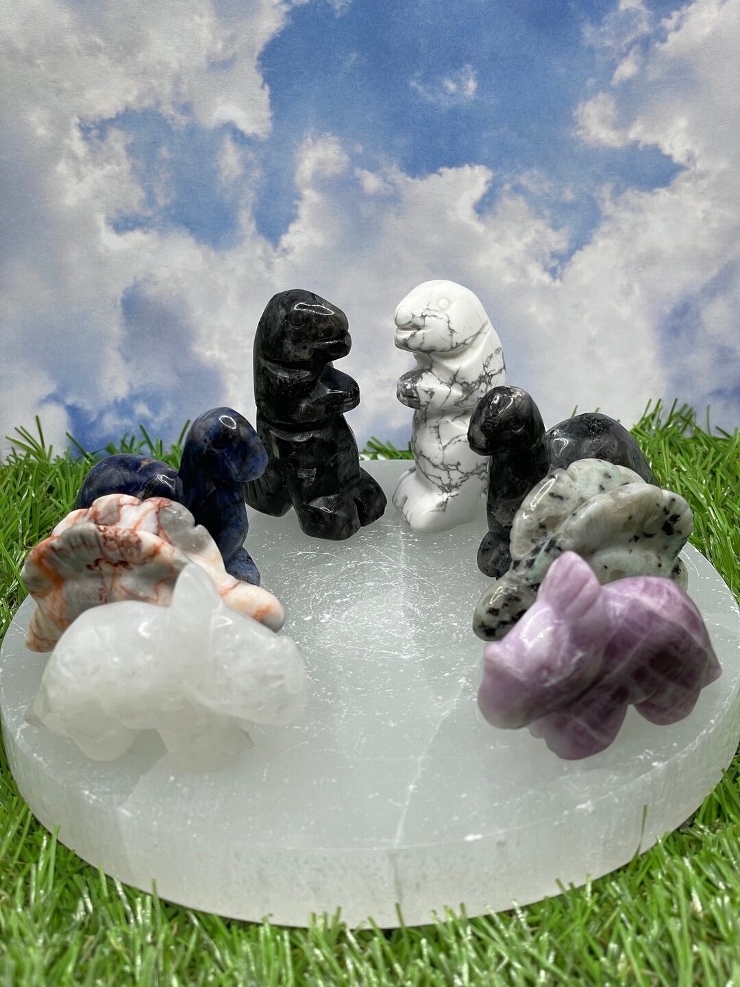Crystal Carved Dinosaurs Crystal Dinosaur Crystal Carvings - Etsy