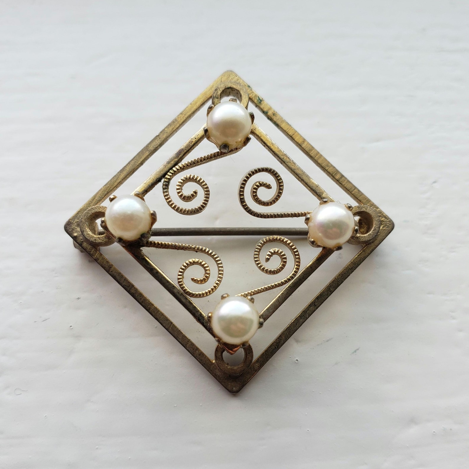 Antique Victorian Gold Pins, Fleur De Lis Gold Fill Jewelry - Etsy