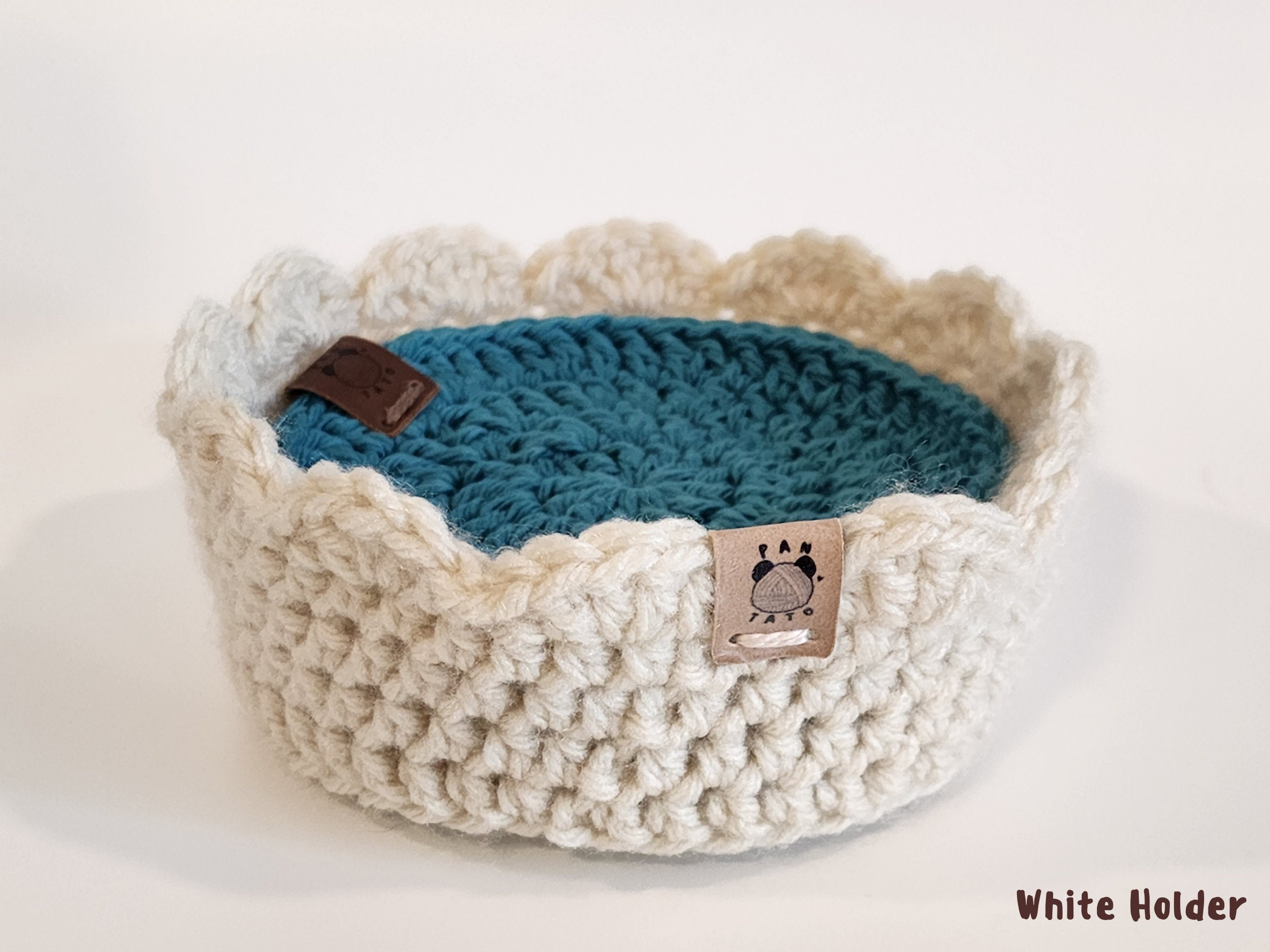 Crochet Coaster BUNDLE Scalloped Crochet Coaster Holder - Etsy