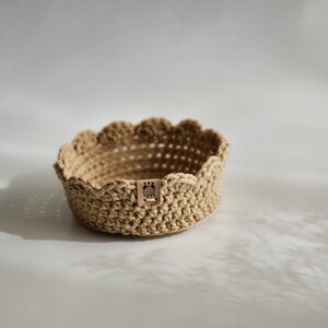 Small Crochet Bowl | Jewelry Dish | Decorative Tray - Etsy