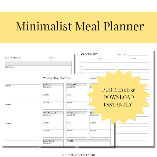 Onenote Grocery List Template - Etsy