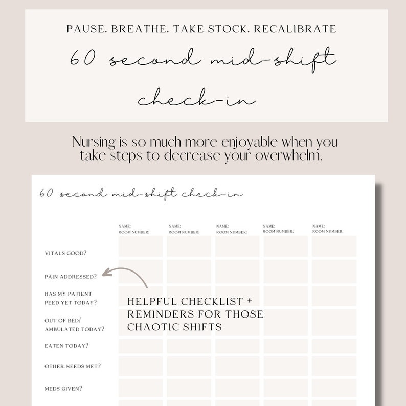 Nursing Report Sheet Daily Planning Bundle - Etsy