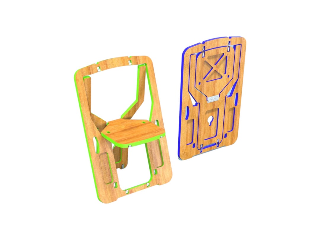Folding Chair, Wood Folding Chair Cnc, Chair Files Vector, Wood ...
