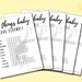 Giraffe Baby Shower Party Game Printable Baby Shower Word Scramble for ...
