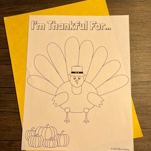 Thankful Turkey Activity Page | Printable Fall Coloring Sheet ...