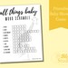 Giraffe Baby Shower Party Game | Printable Baby Shower Word Scramble ...