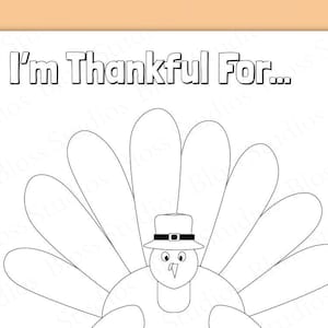 Thankful Turkey Activity Page | Printable Fall Coloring Sheet ...