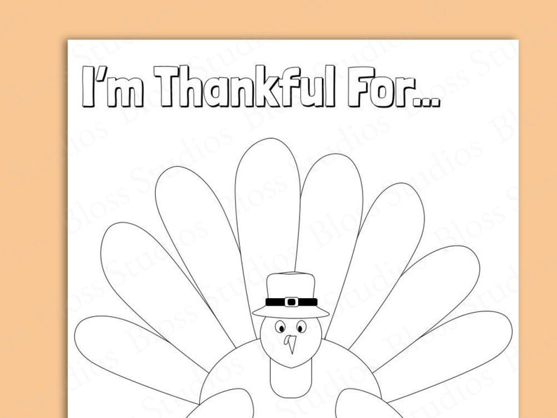 Thankful Turkey Activity Page | Printable Fall Coloring Sheet ...