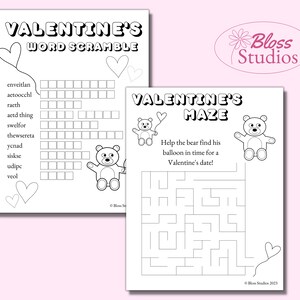 Valentine's Day Activity Bundle for Kids | Children's Valentines ...