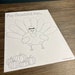 Thankful Turkey Activity Page | Printable Fall Coloring Sheet ...