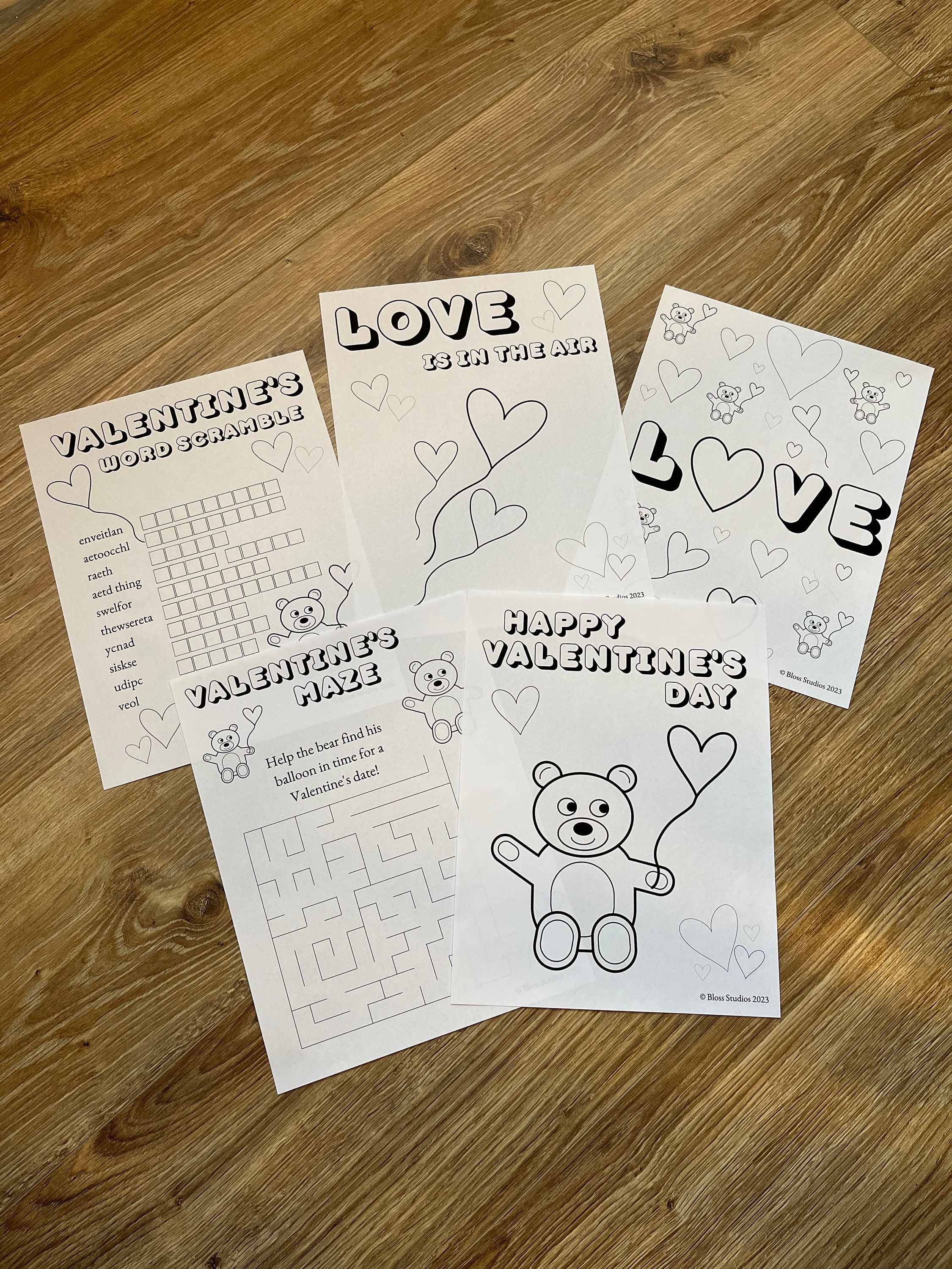 Valentine's Day Activity Bundle for Kids | Children's Valentines ...