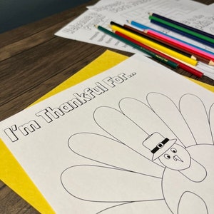 Thankful Turkey Activity Page | Printable Fall Coloring Sheet ...