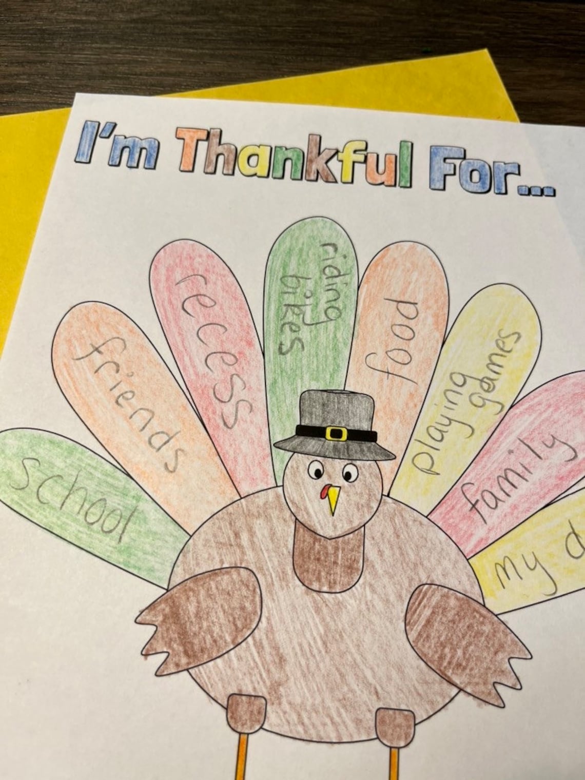 Thankful Turkey Activity Page | Printable Fall Coloring Sheet ...