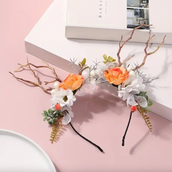 Flower Antler - Etsy