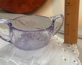 Sun Purple Glass Bowl - Etsy