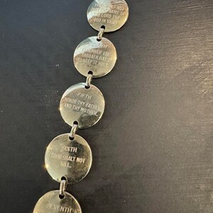 GOLD Toned Metal 10 Commandments Bookmark VINTAGE - Etsy