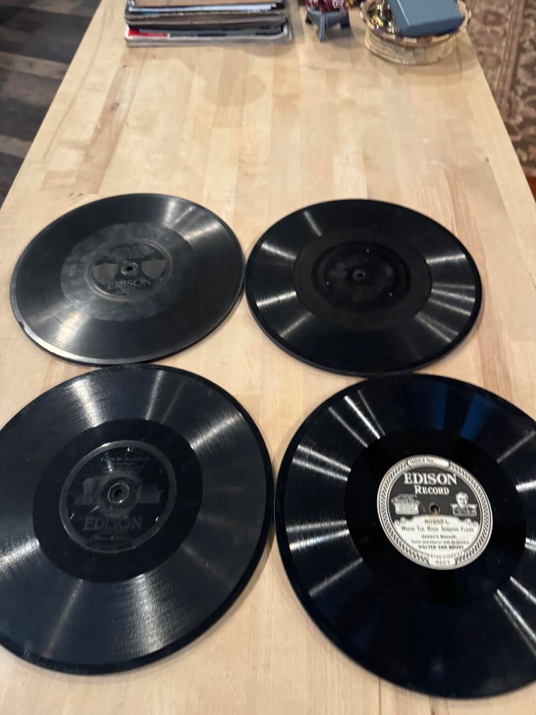 Antique Edison Diamond Disc Records - When Irish Eyes Are Smiling Billy ...