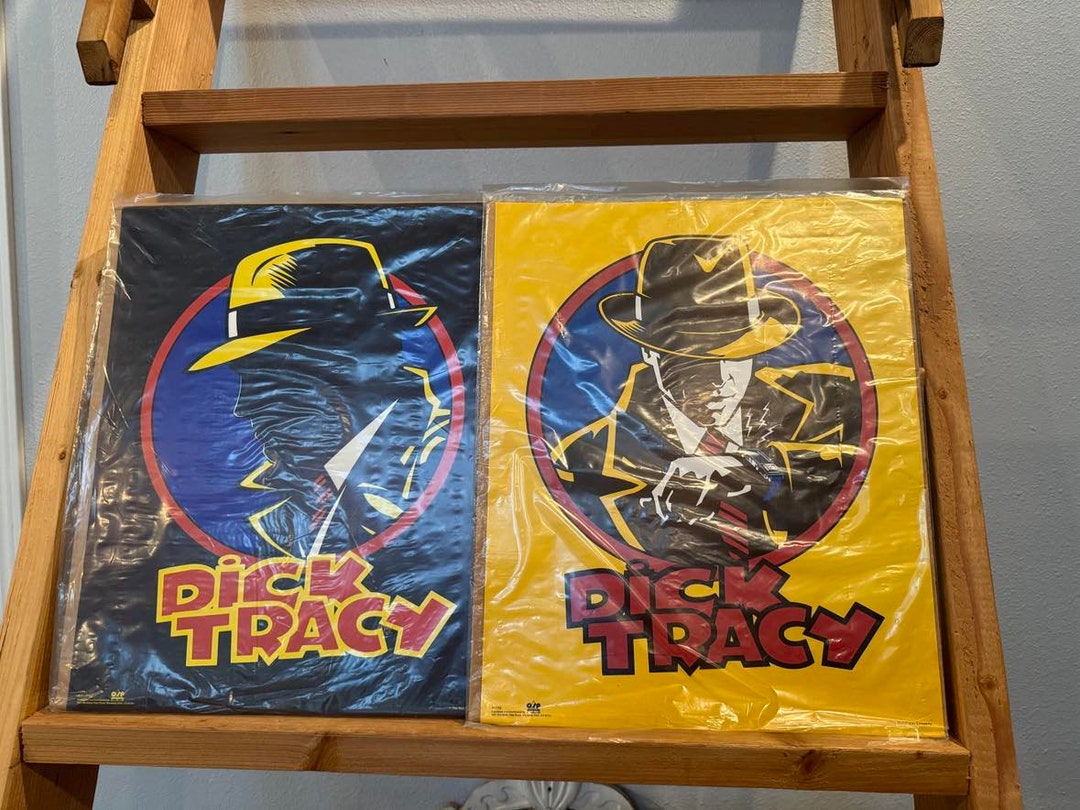 PAIR Collectible 1990's Dick Tracy Posters and Door Hanger Secret ...