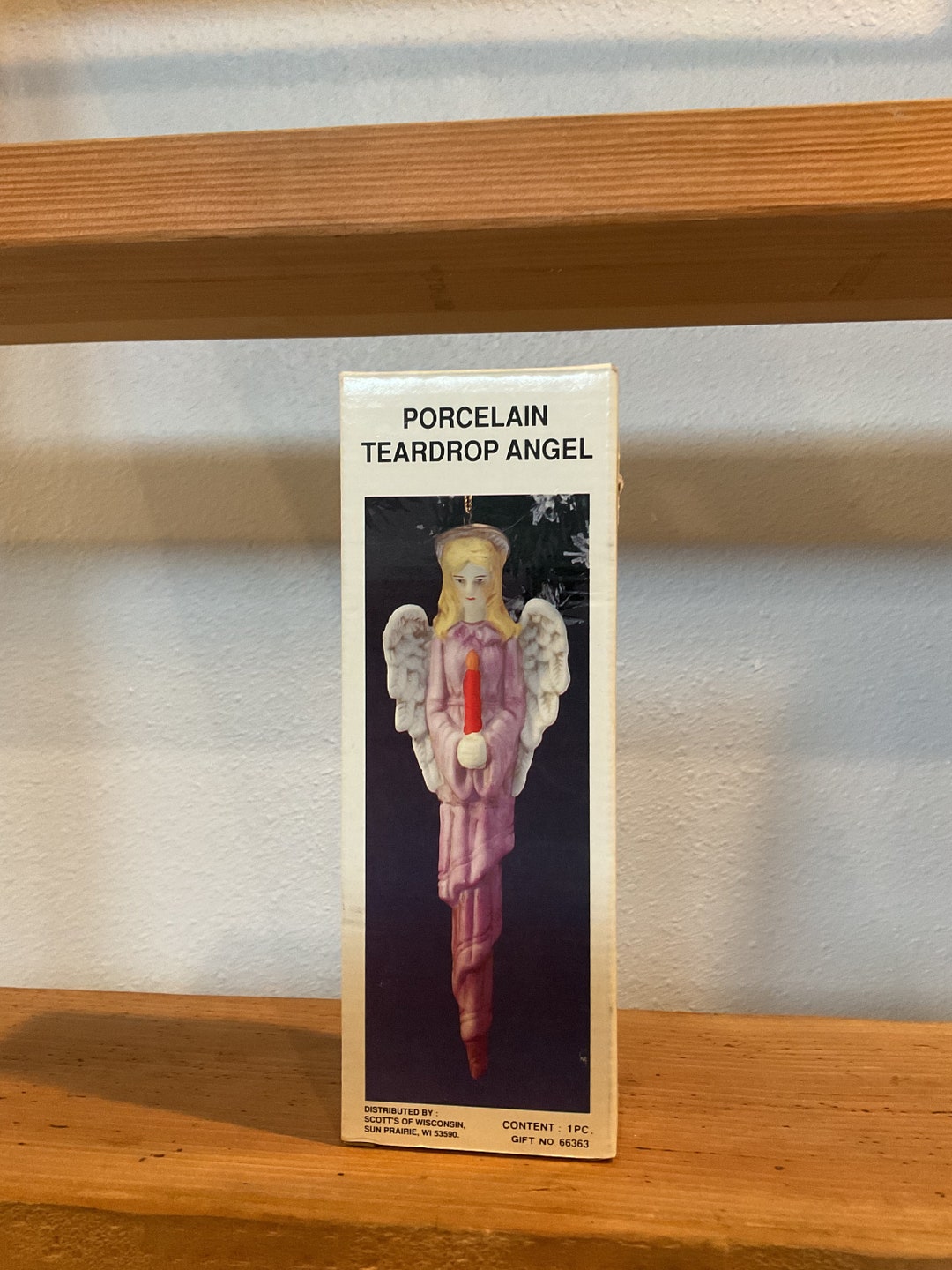 Porcelain Teardrop Angel Ornament NIB - Etsy