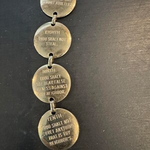 GOLD Toned Metal 10 Commandments Bookmark VINTAGE - Etsy