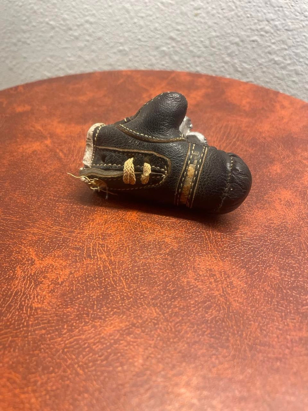 Vintage World's Tiniest Miniature BOXING GLOVE Real Leather and Lace - Etsy