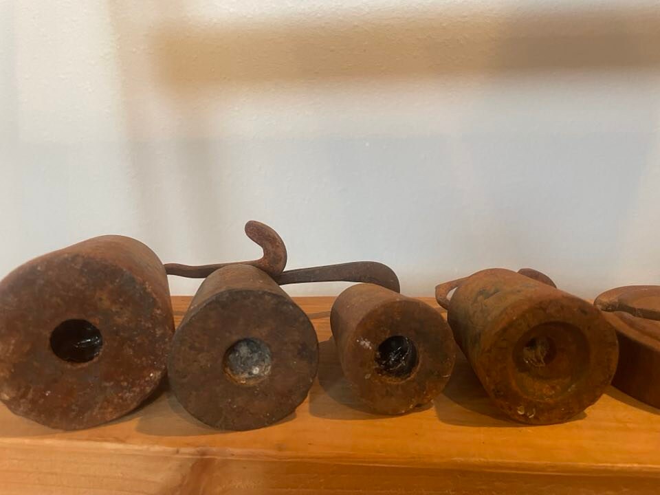Antique Weights for Cotton Scale Mercantile Scale Lot of 12 Pounds, 6 ...