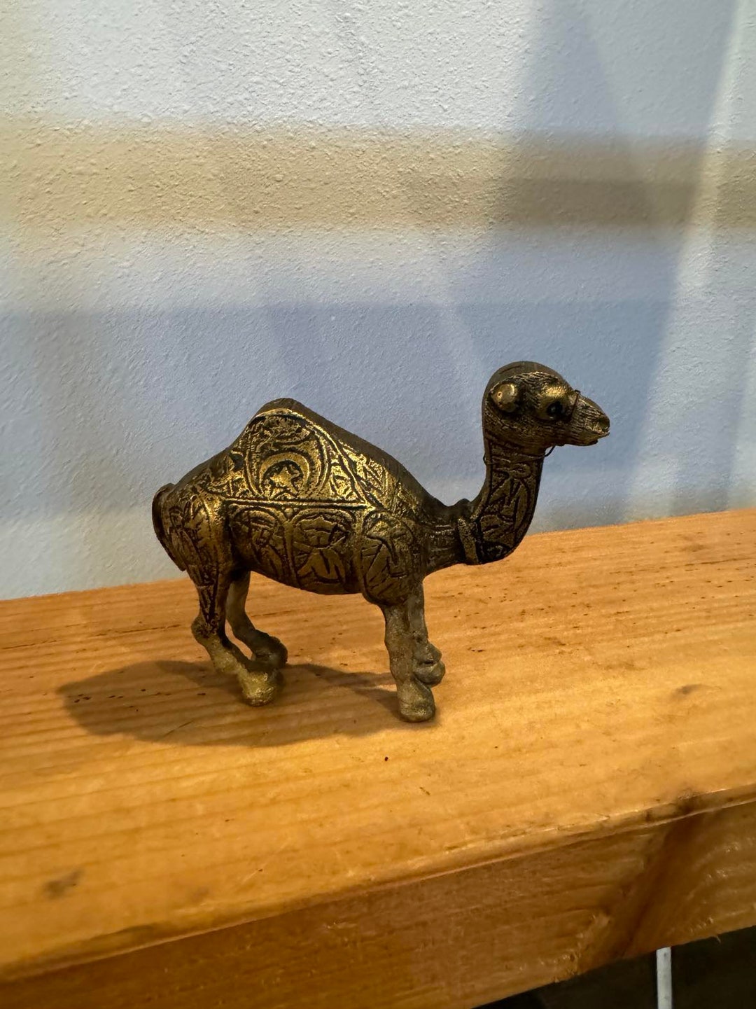 Vintage BRASS Embossed Camel Brass Decor or Nativity Camel - Etsy
