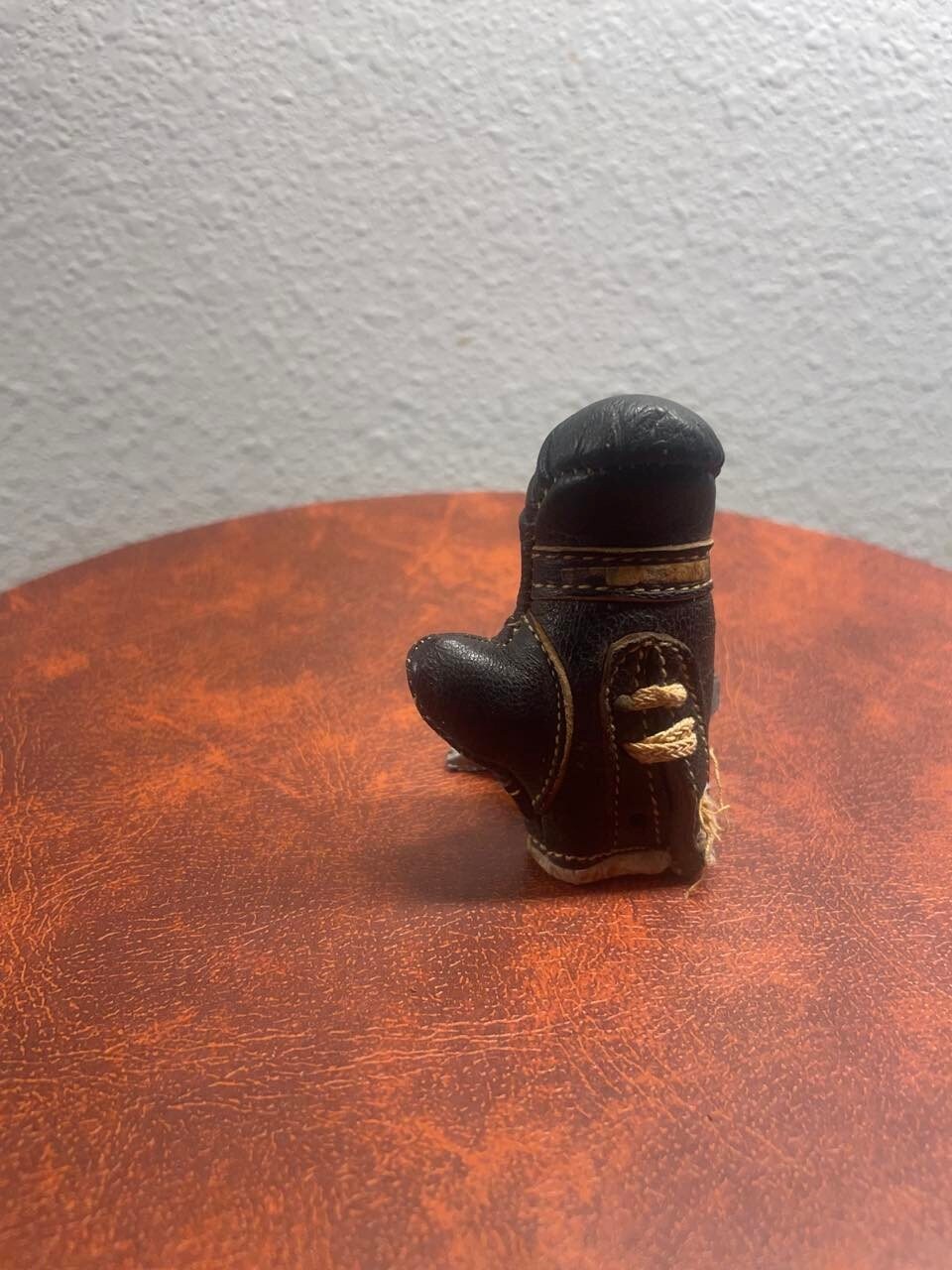 Vintage World's Tiniest Miniature BOXING GLOVE Real Leather and Lace - Etsy