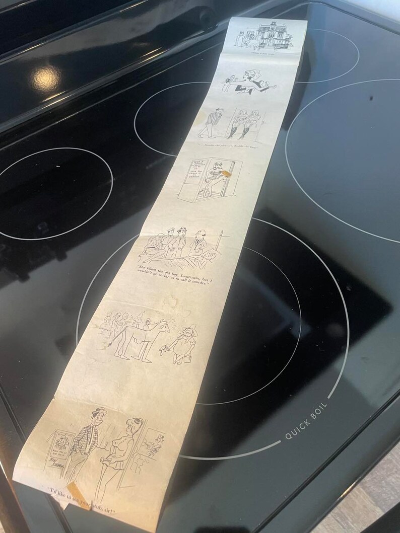 Vintage Paper Roll of RISQUE 1940'S Comical Jokes off - Etsy