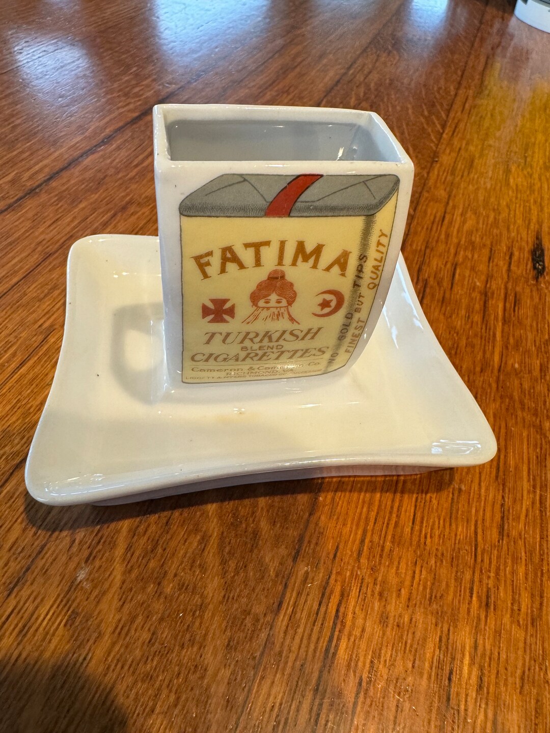 Fatima Turkish Cigarettes Ashtray Matchbox Holder - Etsy