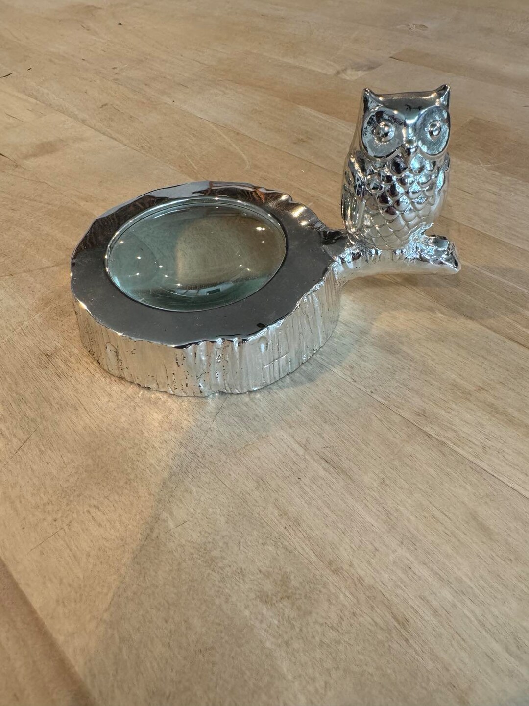 Chrome Tone OWL Magnifying Glass VINTAGE Oneida - Etsy