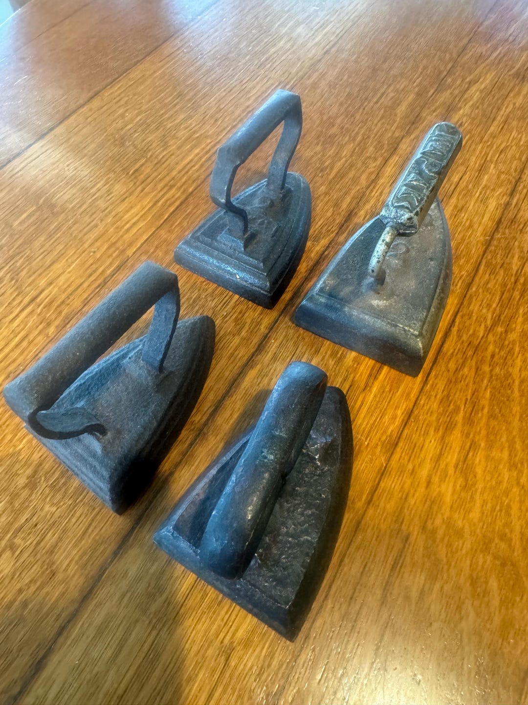 Antique Sad Irons - Salesman Samples - Childs Irons - Sleeve/pleat ...