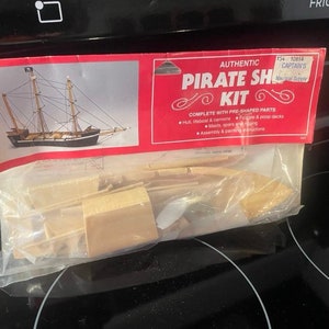 Vintage Authentic Pirate Ship KIT Pre-shaped Wood Parts - Etsy