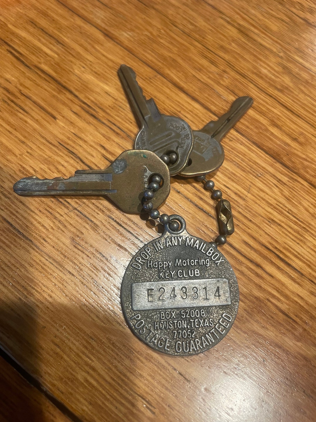 ENCO Put a Tiger in Your Tank - Key Club Key Chain - Old GM Keys - Etsy