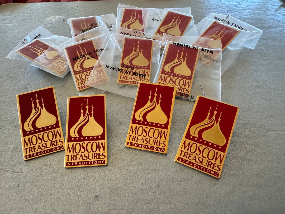 Vintage Moscow TREASURES and TRADITIONS Pins Exhibit by Boeing Lot of ...
