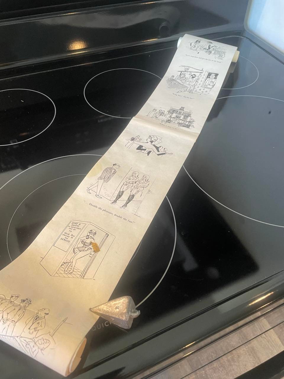 Vintage Paper Roll of RISQUE 1940'S Comical Jokes off Color Adult Jokes ...